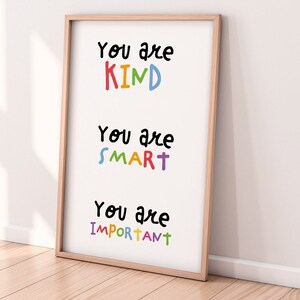 Affirmations for Kids, Classroom Posters, Digital Download, Playroom ...