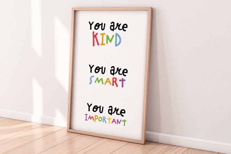 Affirmations for Kids, Classroom Posters, Digital Download, Playroom ...