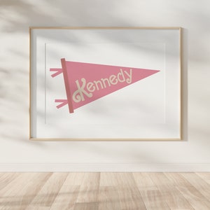 Personalized Pennant Name Sign, Girl Nursery Decor (digital Download ...