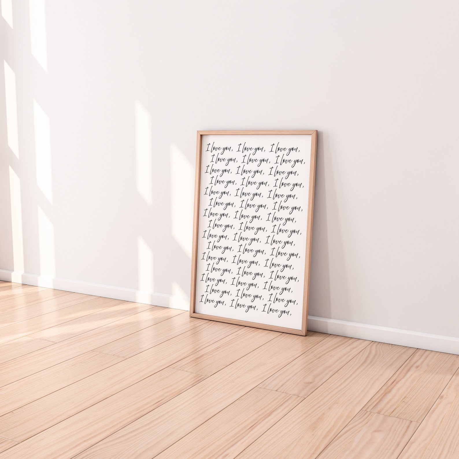 I Love You Print, Printable Wall Art, Bedroom Decor, Nursery Decor ...