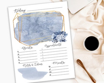 Gray Minimalist Printable Daily Planner - Etsy