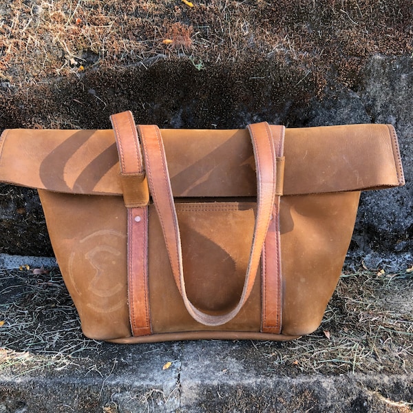 Fold Over Tote Bag - Etsy