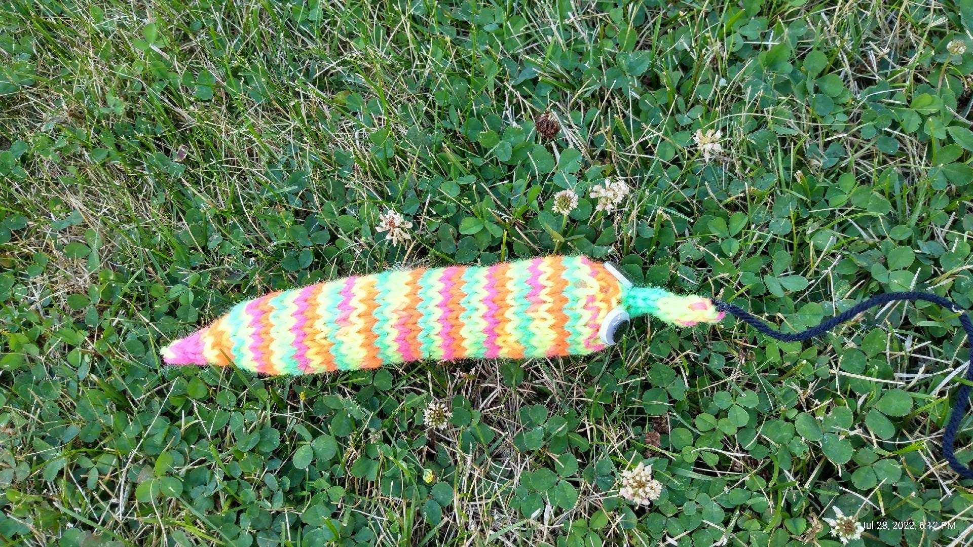 Knit Worm on a String Plushie. - Etsy