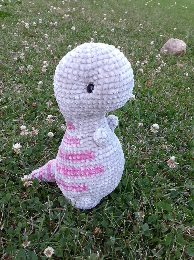 Crochet Velvet T-rex Dinosaur - Etsy