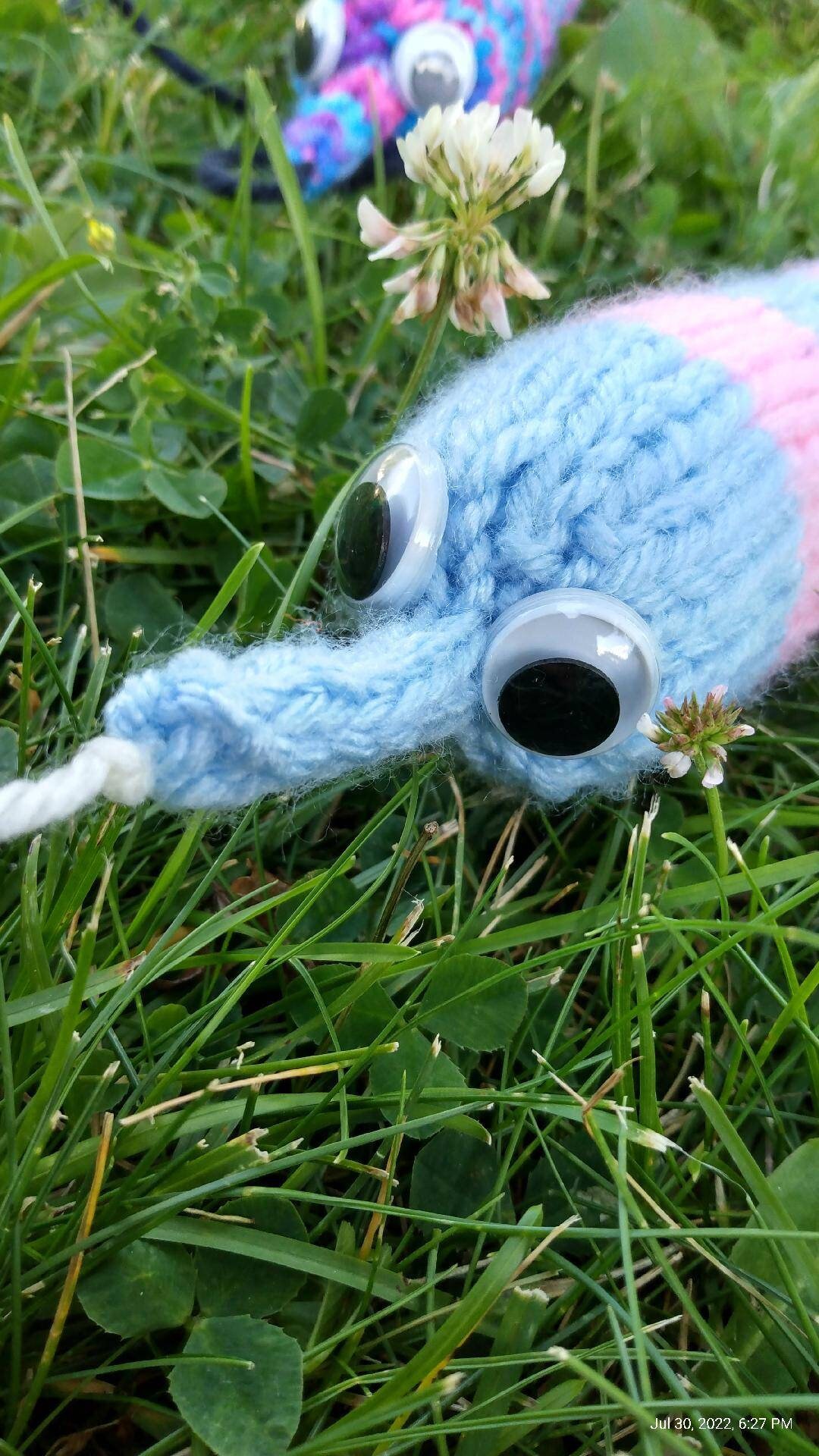 Knit Worm on a String Plushie. - Etsy