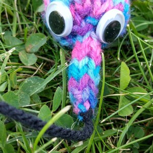 Knit Worm on a String Plushie. - Etsy