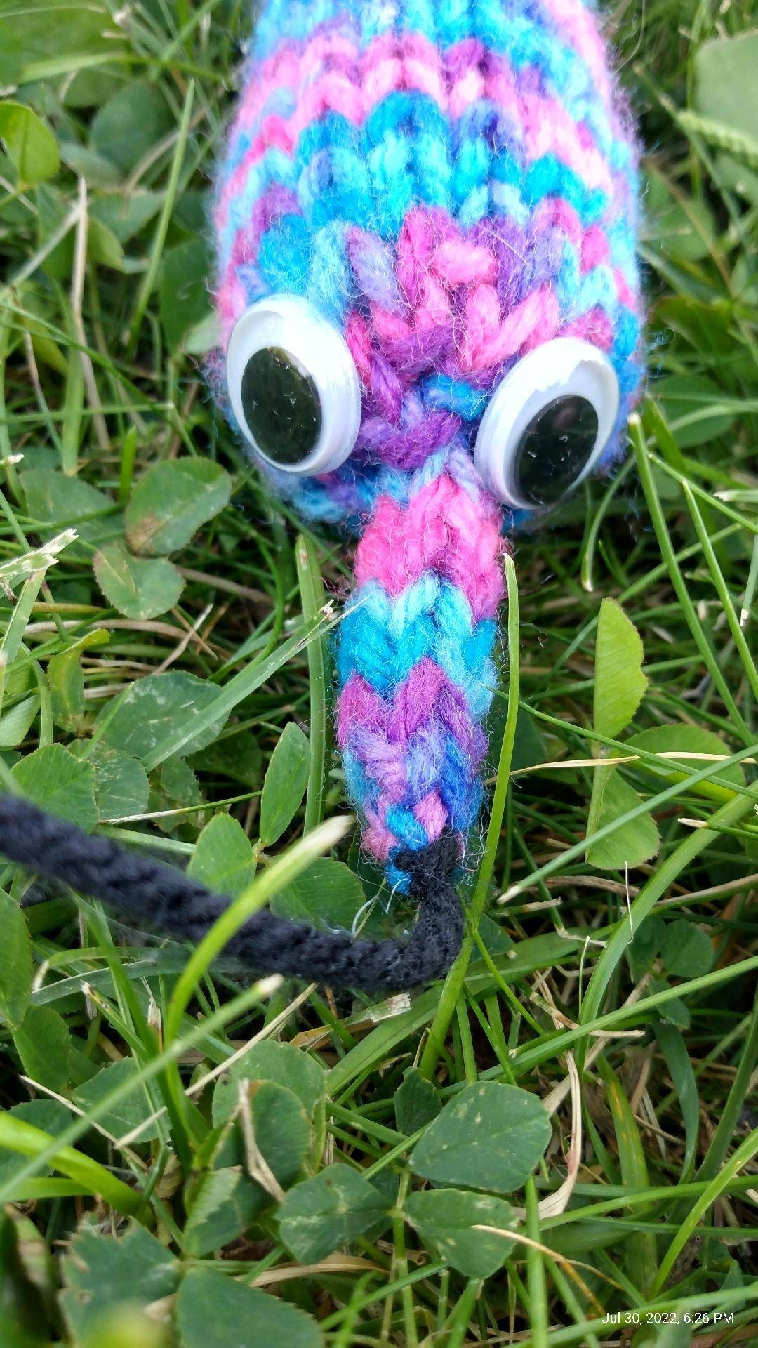 Knit Worm on a String Plushie. - Etsy