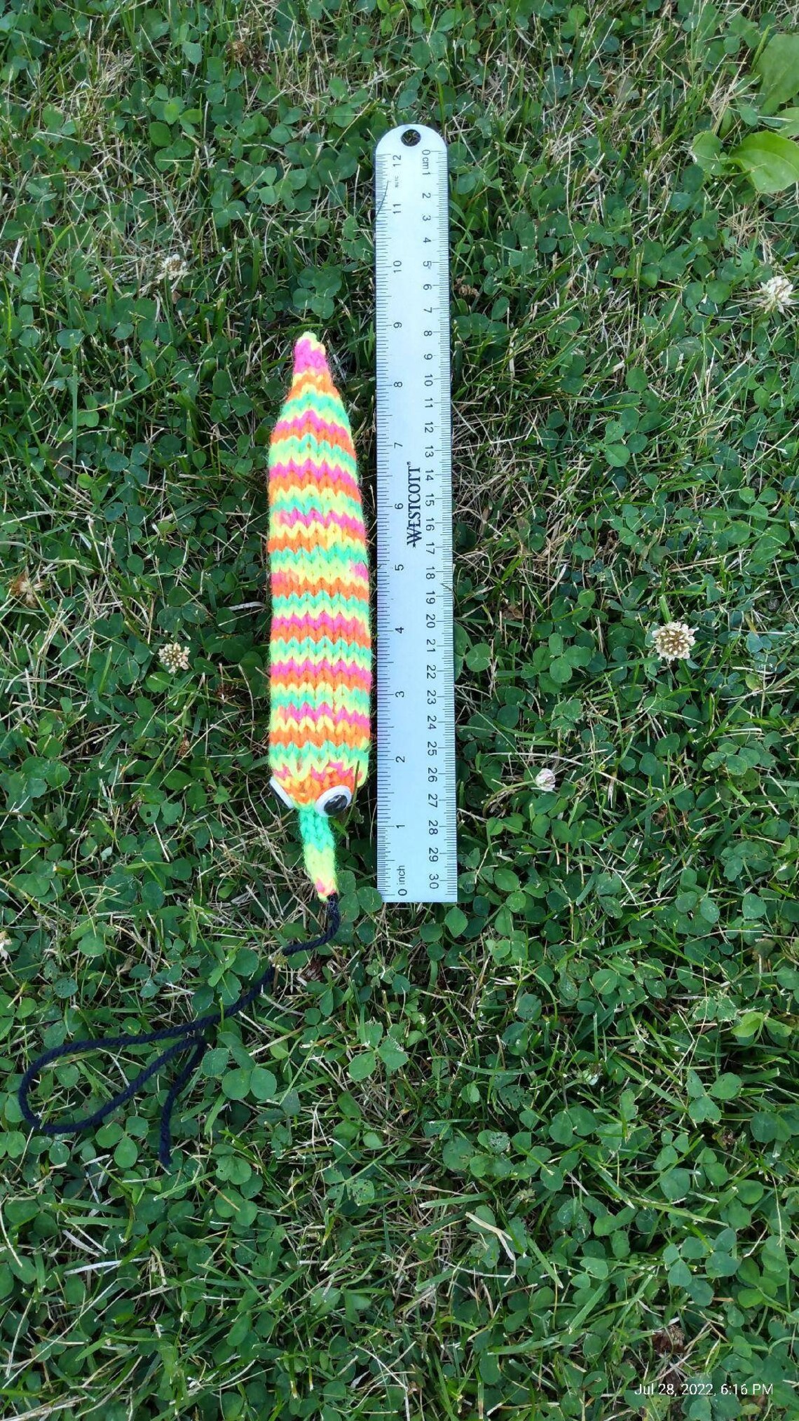 Knit Worm on a String Plushie. - Etsy