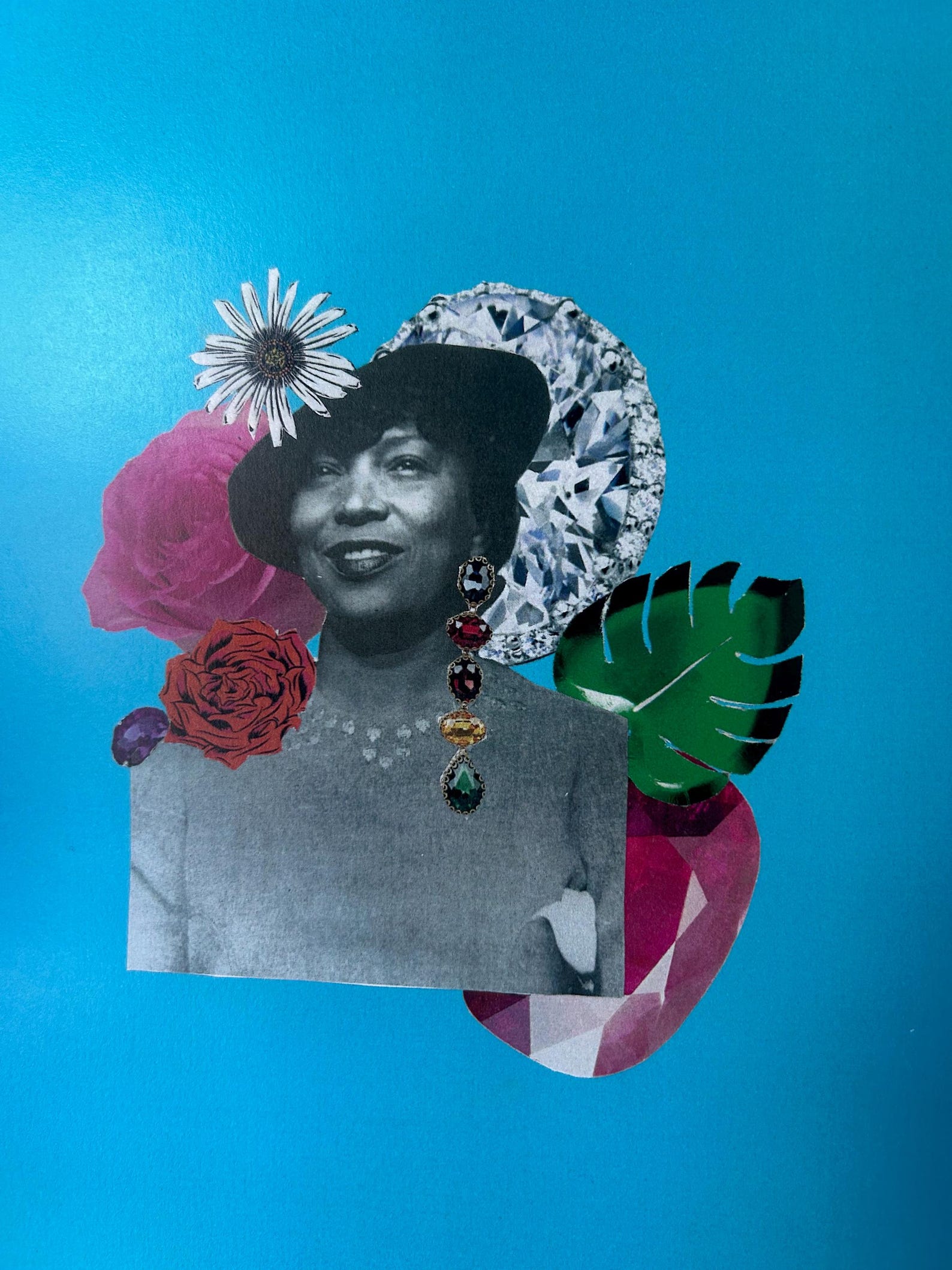 Zora Be Jeweled Collage Print (zora Neale Hurston) - Etsy