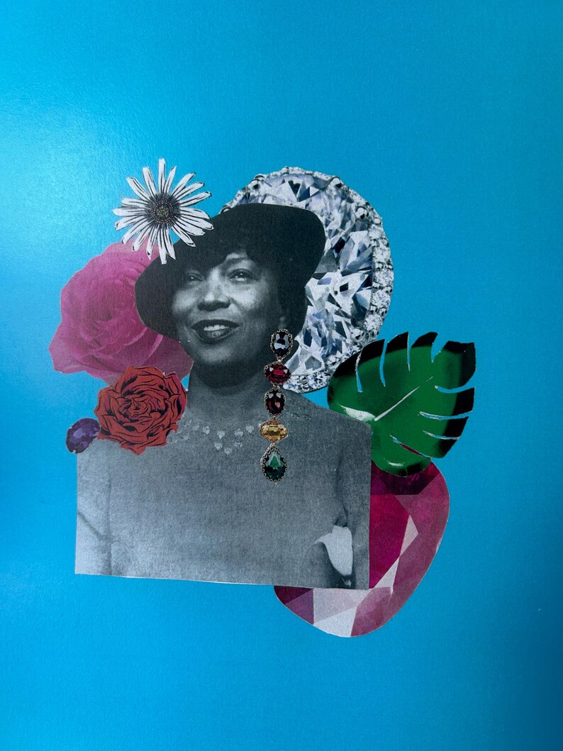 Zora Be Jeweled Collage Print (zora Neale Hurston) - Etsy