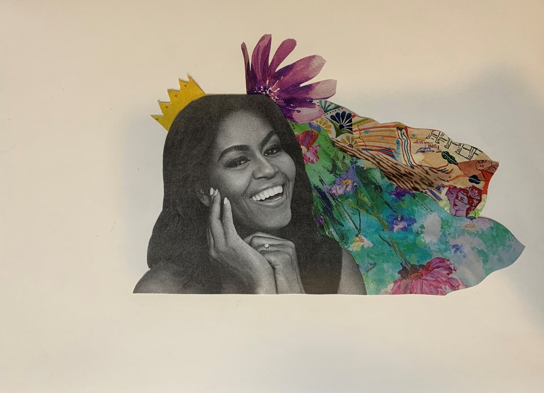 Michelle Obama Collage Print - Etsy
