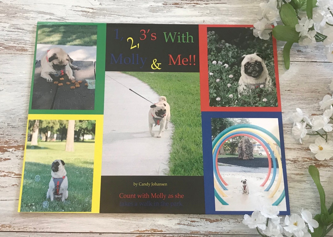 Pug Book, Pug Children's Book, Pug Counting Book, Children's Learning ...
