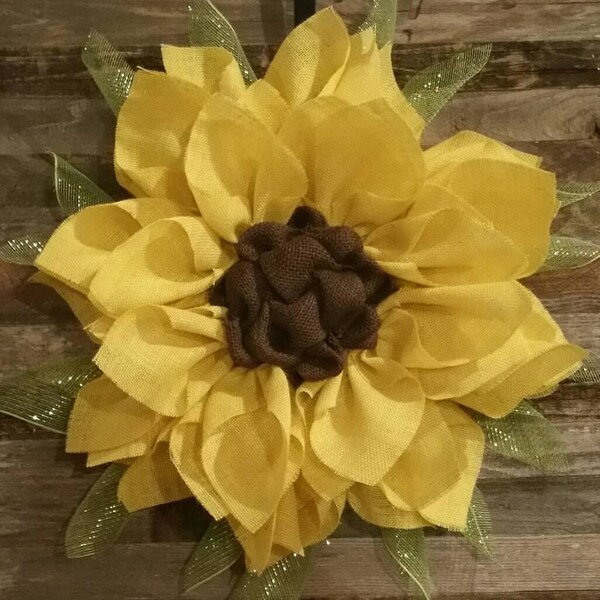 Sunflower Burlap - Etsy