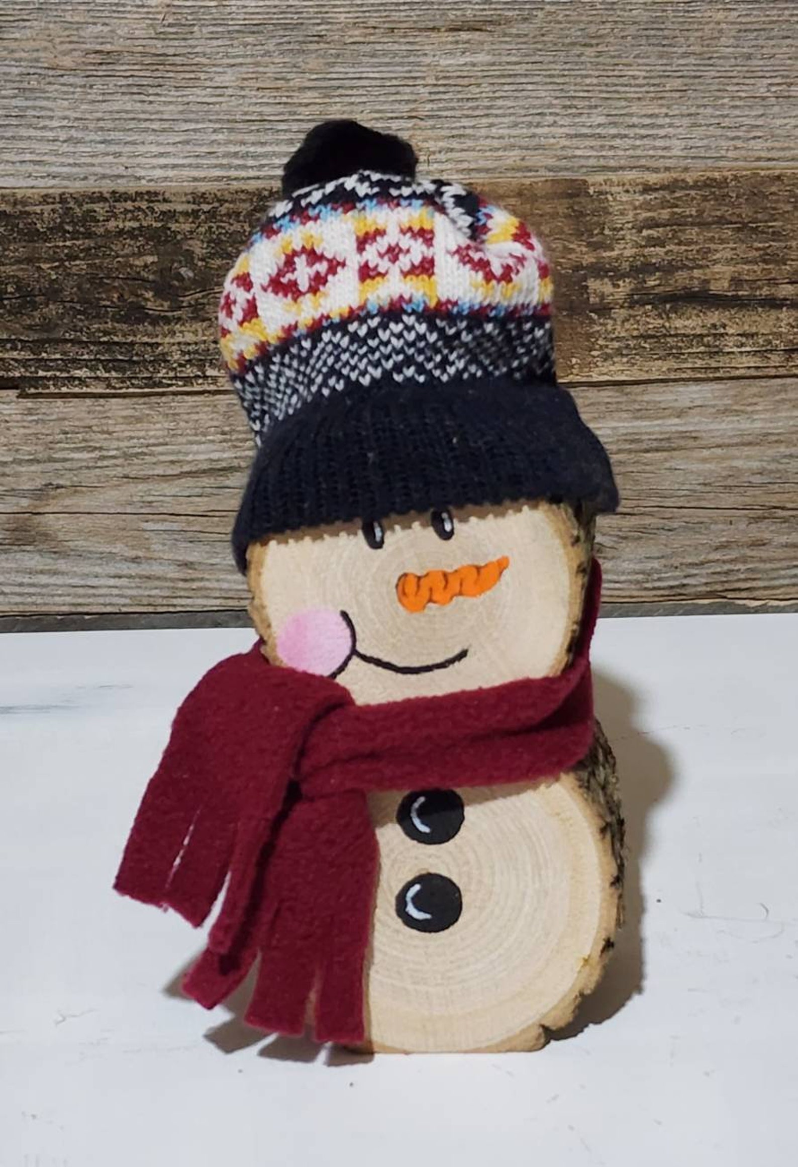 Adorable Handmade Rustic Wood Snowmen Woodland Decor Rustic - Etsy