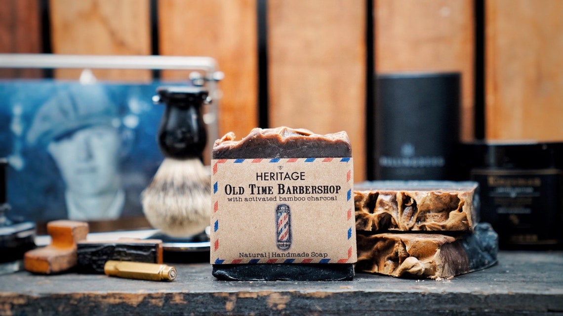 Men’s Handmade Soap - Old Time Barbershop. Perfect Gift for Husband ...