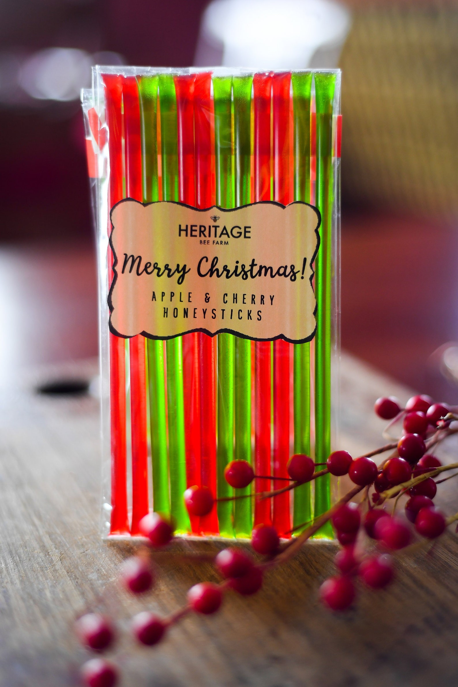 Christmas and Holiday Honey Sticks Package Gift Perfect Stocking ...