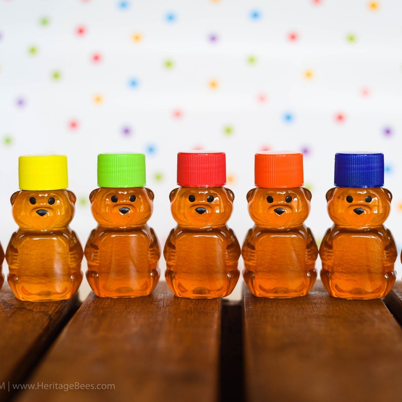 2 Oz. Honey Bears Assorted Spring Colors - PURE. RAW. LOCAL Honey ...