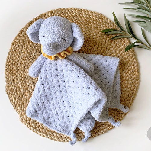 Elephant Security Blanket PDF Crochet Pattern Instant | Etsy