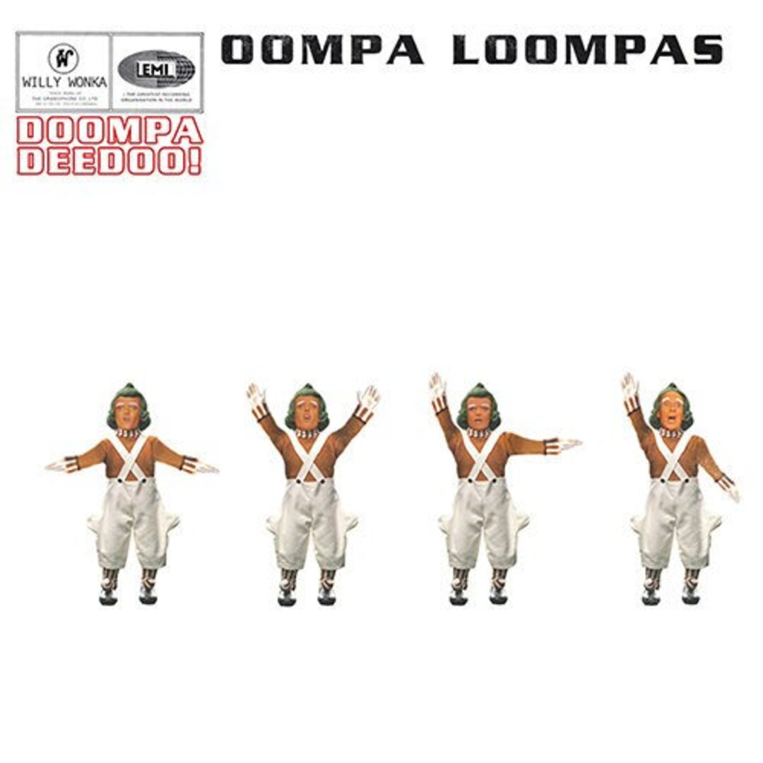 Oompa Loompa / the Beatles (help) 'vinyl Record Album Cover' Mash up Parody Art Print - Etsy