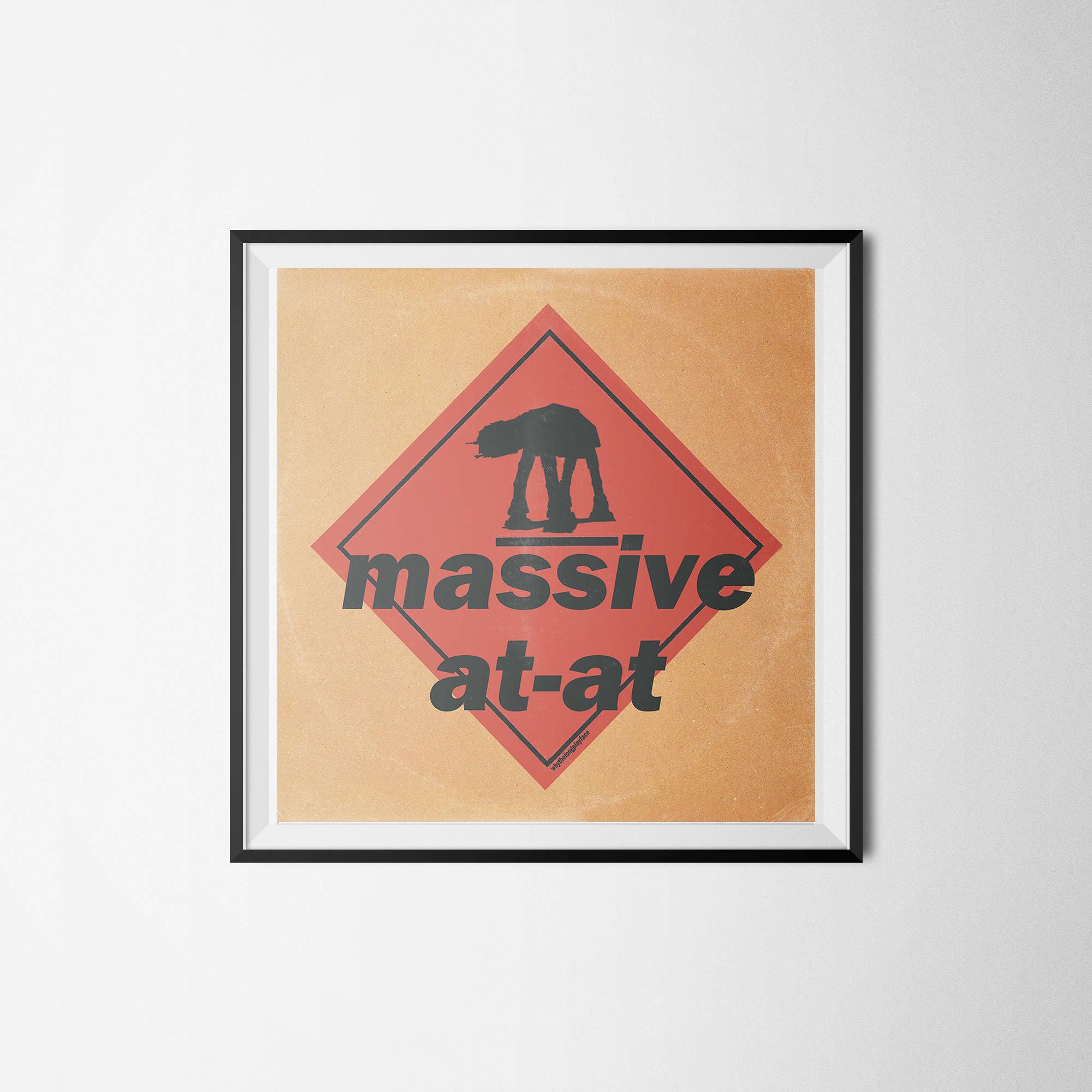 Star Wars (atat) / Massive Attack Blue Lines 'vinyl Record' Mash up ...