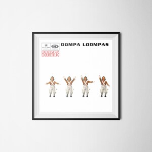Oompa Loompa / the Beatles (help) 'vinyl Record Album Cover' Mash up Parody Art Print - Etsy