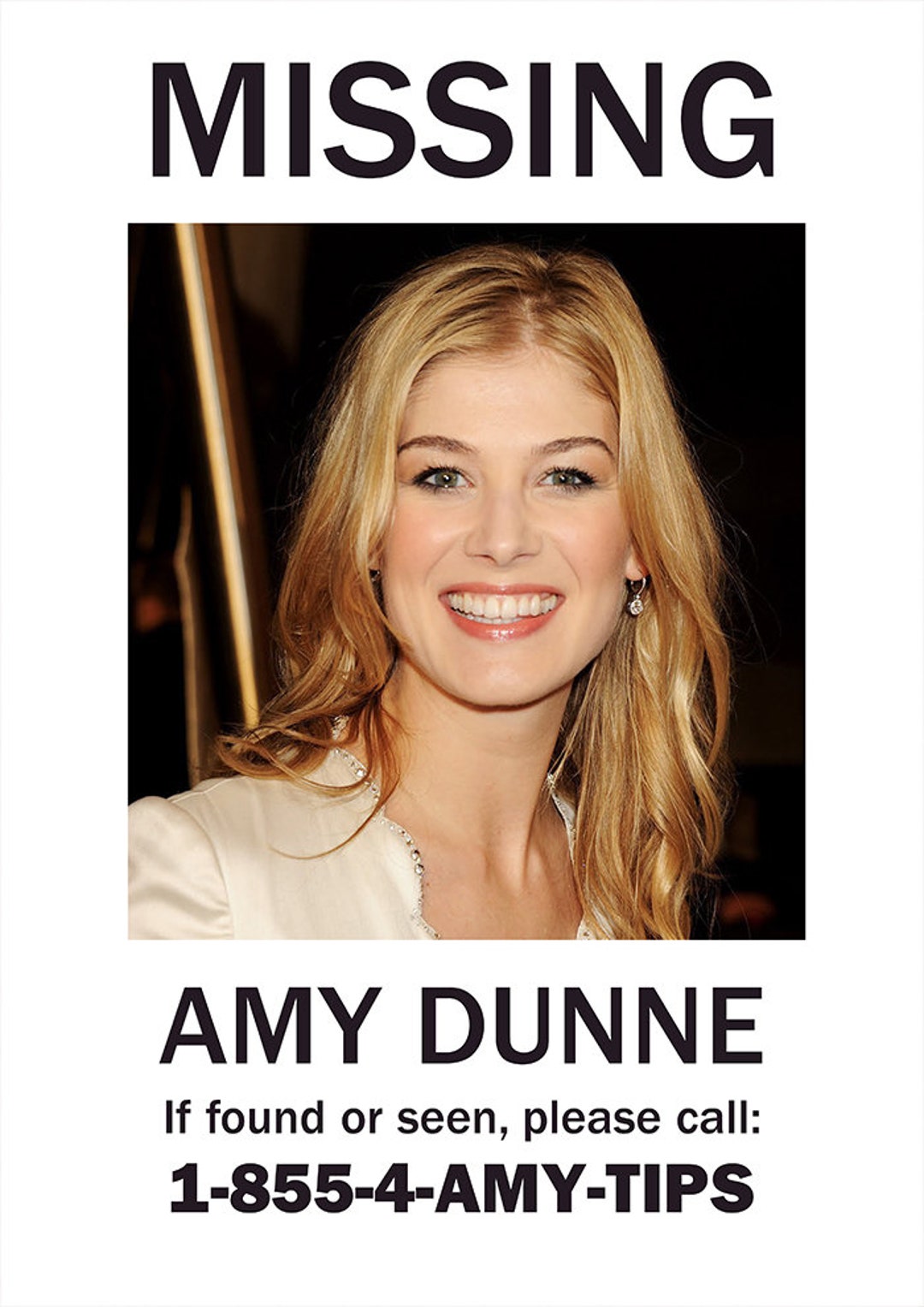 Amy Dunne Missing gone Girl Movie Art Print - Etsy