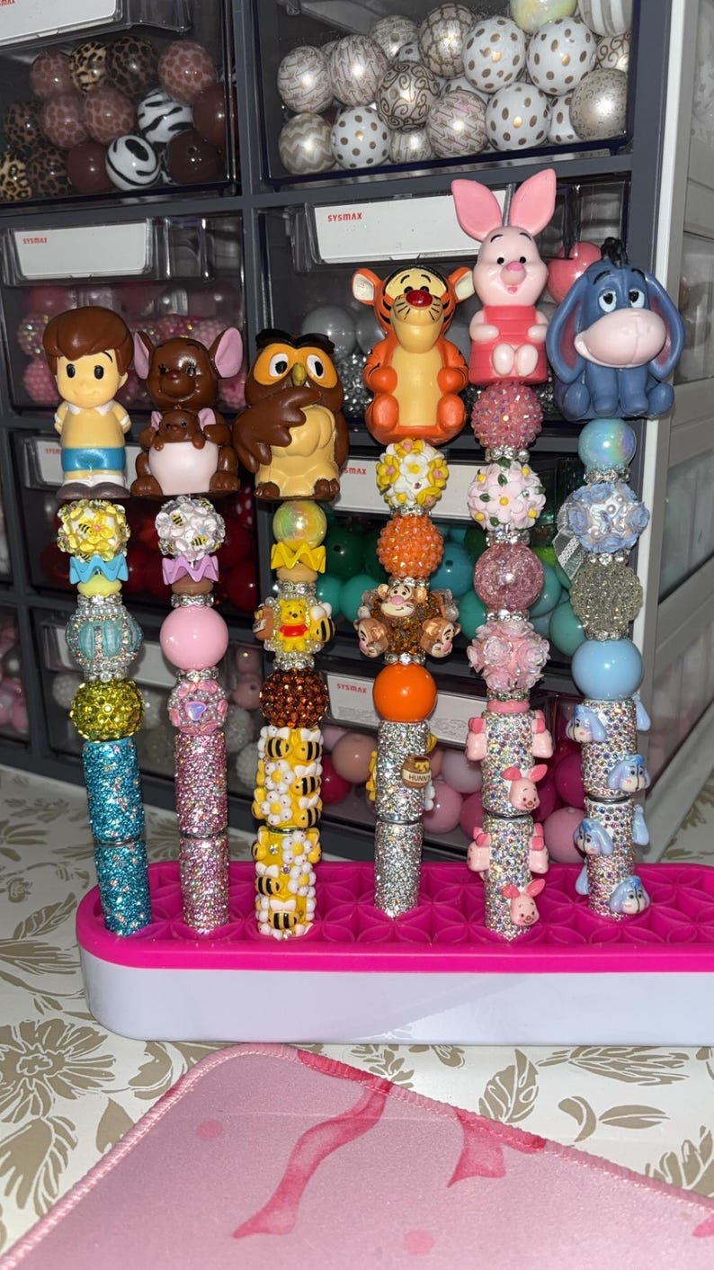 Character Beaded Pens- CUSTOMIZED TO YOU - Etsy