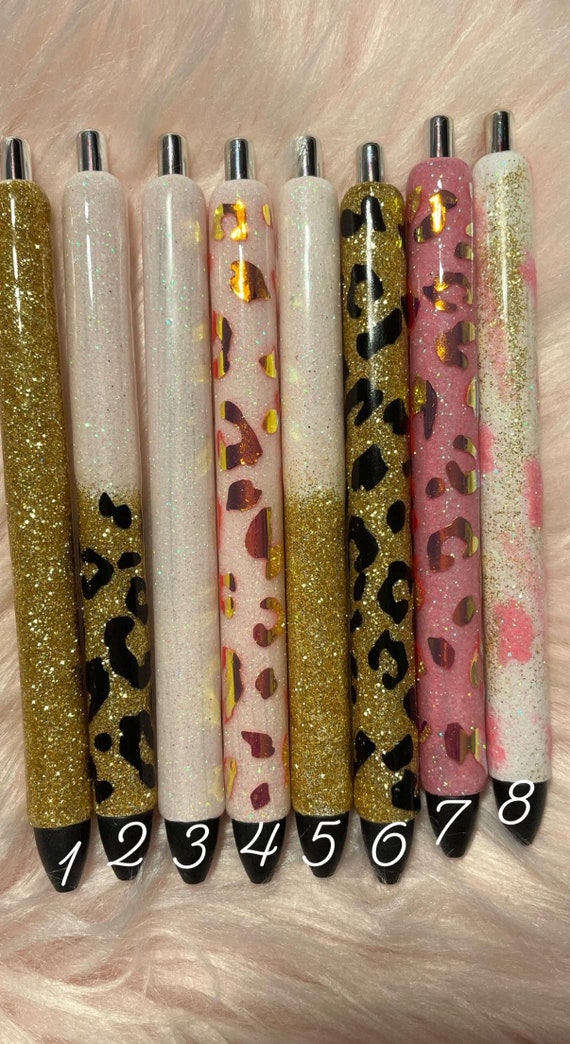 Pink Glitter Pens | Etsy