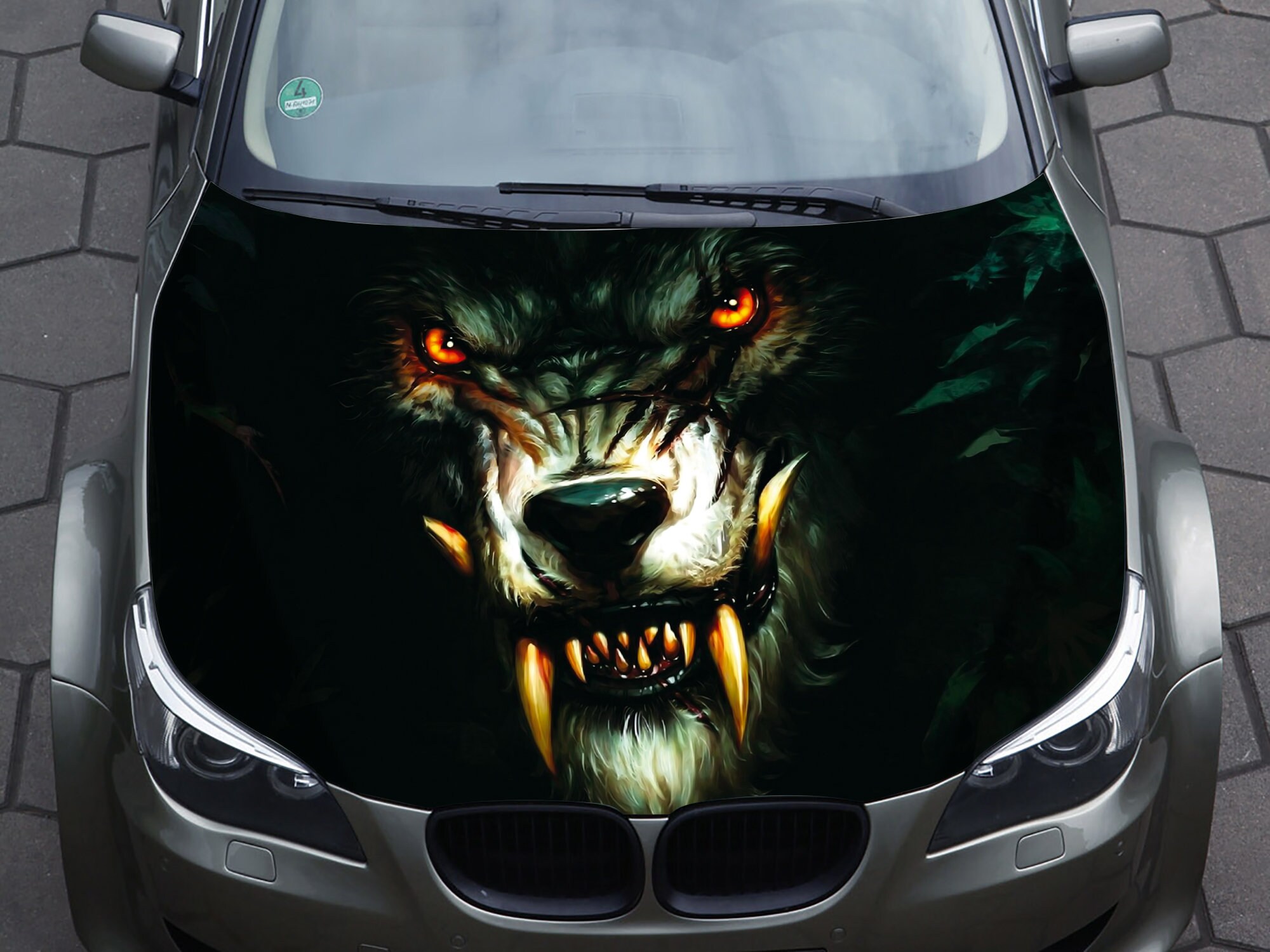 Car Hood Wrap Decal Wolf Vinyl Sticker Graphic Truck - Etsy