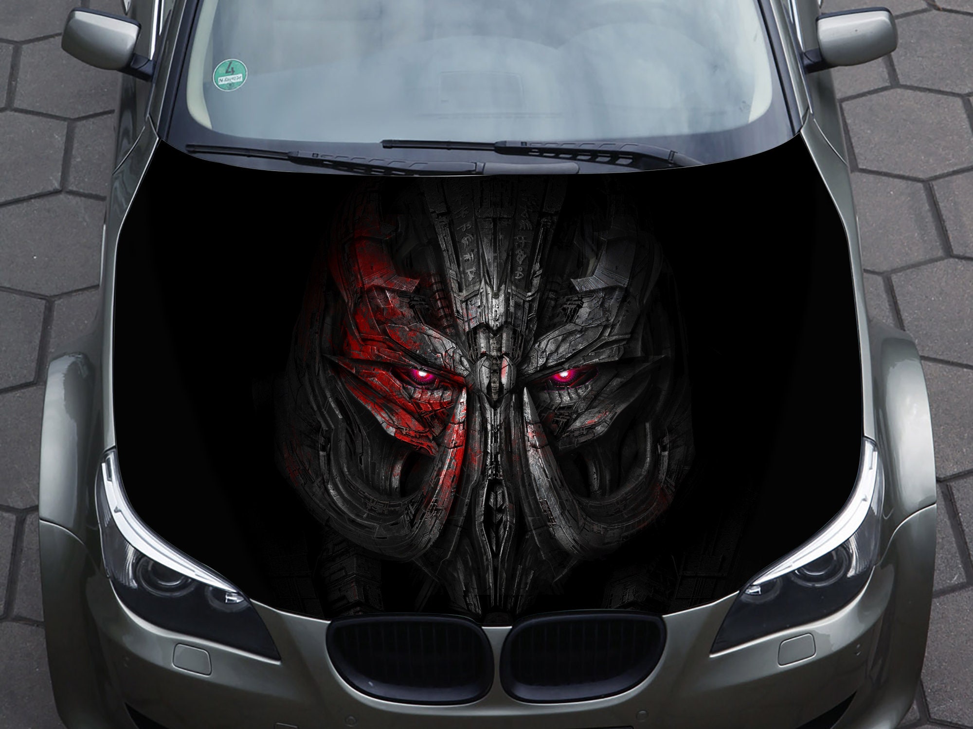 Car hood decal wrap decal transformers knight megatron | Etsy