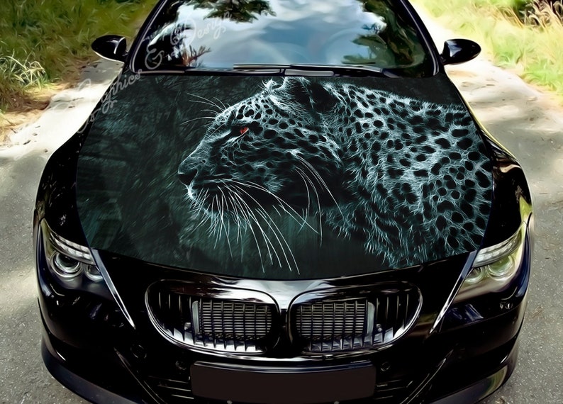 Car Hood Wrap Decal Leopard Vinyl Sticker Graphic Truck - Etsy
