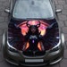Black Angel Girl Car Hood Wrap, Car Hood Decal, Car Hood Sticker, Hood ...