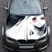 Dark Anime Girl Car Hood Wrap, Car Hood Decal, Car Hood Sticker, Hood ...