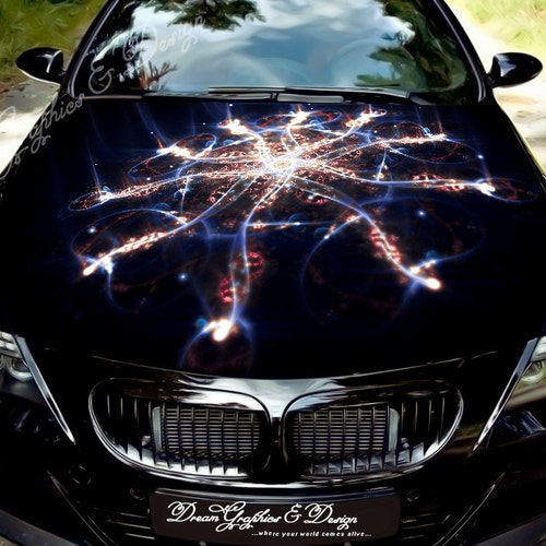 Skull Car Hood Wrap Full Color Vinyl Decal Skeleton Sticker 3 - Etsy