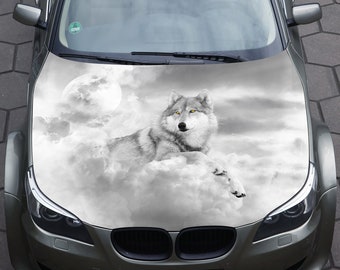 Howling Wolf Vinyl Decal for Car Truck or Jeep Wrangler - Etsy