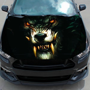 Car Hood Wrap Decal, Wolf, Vinyl, Sticker, Graphic, Truck Decal, Truck ...