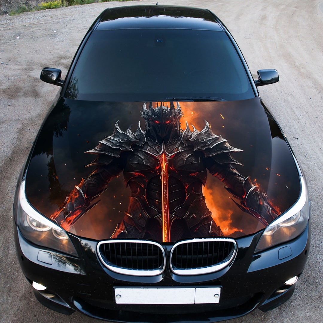Sauron Sword Car Hood Wrap, Car Hood Decal, Car Hood Sticker, Hood Wrap ...