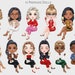 Chibi Best Friends Drinking Cocktail Clipart | Chibi Souls Sisters ...