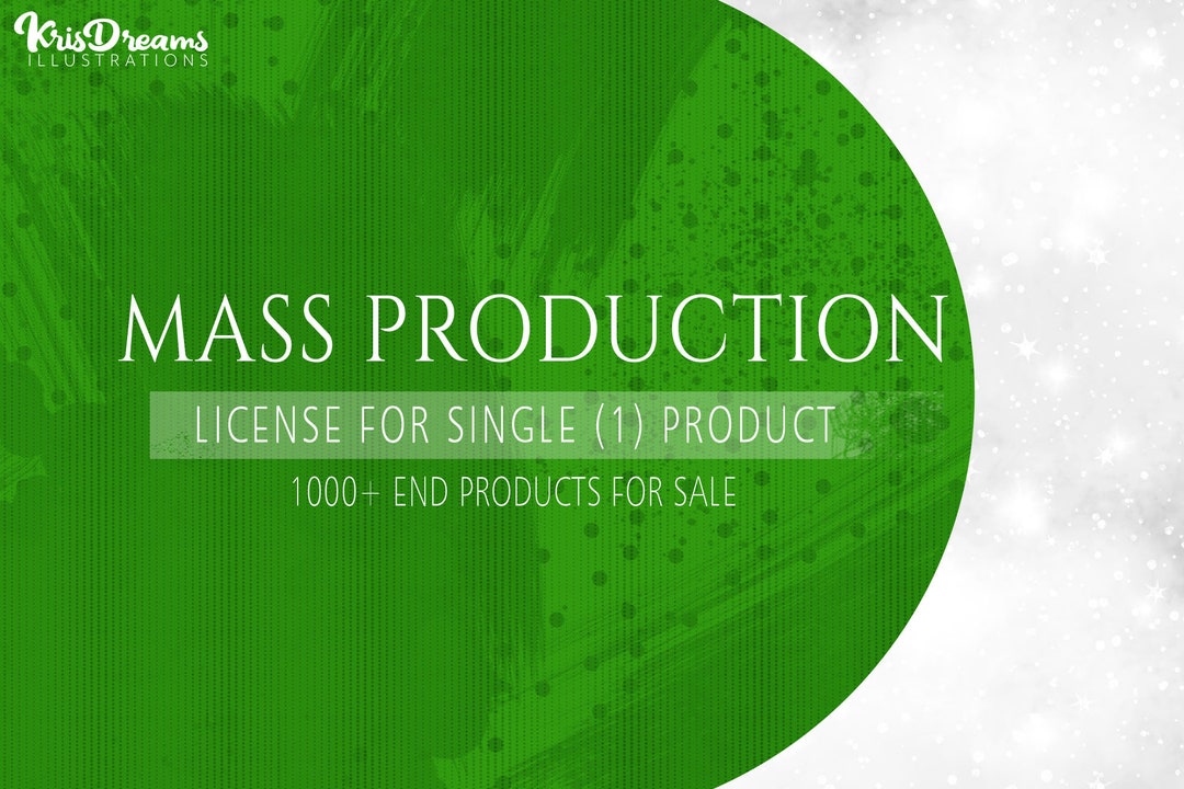Mass Production License Single (1) Product - Etsy