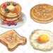 Breakfast Clipart, Food Illustration, Breakfast Graphic, Pancake ...