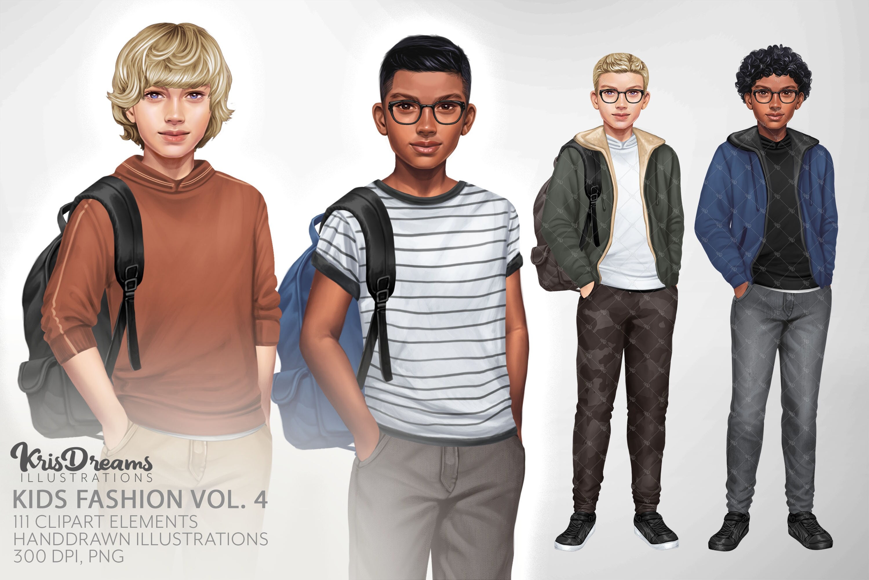 Middle School Students Clipart