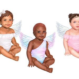 Rainbow Baby Clipart, Angel Baby Clipart, Angel Clipart, Infant Loss ...