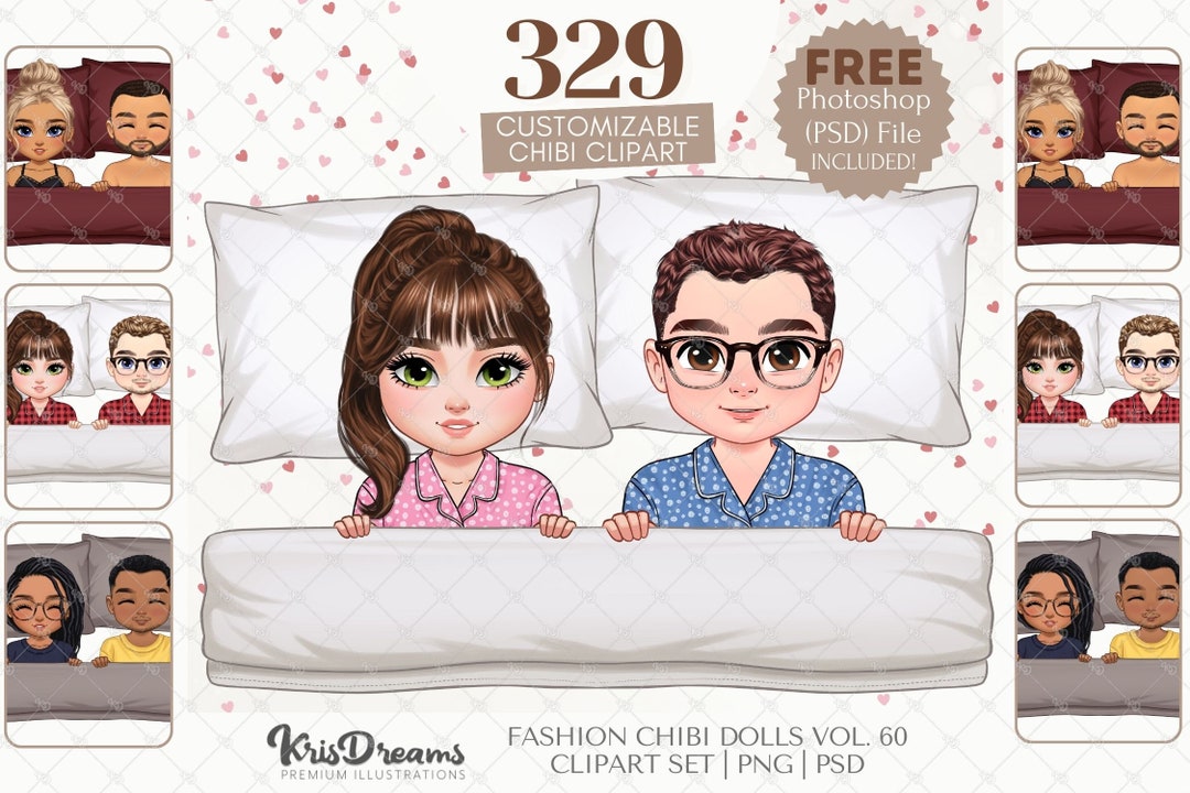 Cuddling Couple Clipart | Husband and Wife Snuggling in Blanket Art ...
