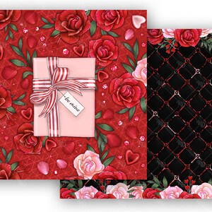 Valentines Day Digital Paper - Seamless Pattern - Valentines Download ...