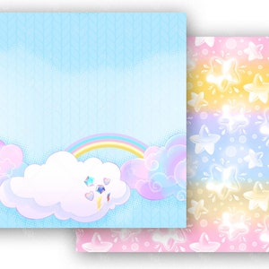 Unicorn Digital Paper Seamless Pattern Instant Download, Commercial Use ...