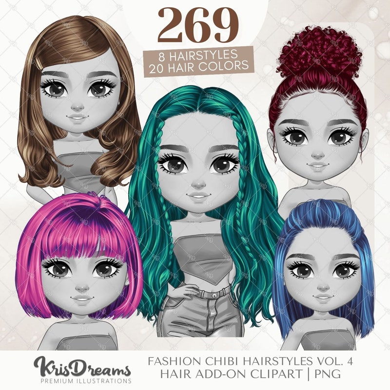 Hairstyle Stickers - Etsy