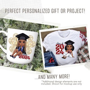 Graduation Girls Customizable Clipart: Chibi Students Graduation Gown ...