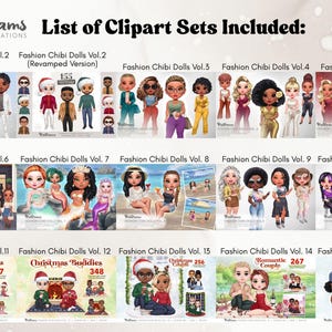Customizable Chibi Clipart Bundle | Character Creator, Family Portrait ...