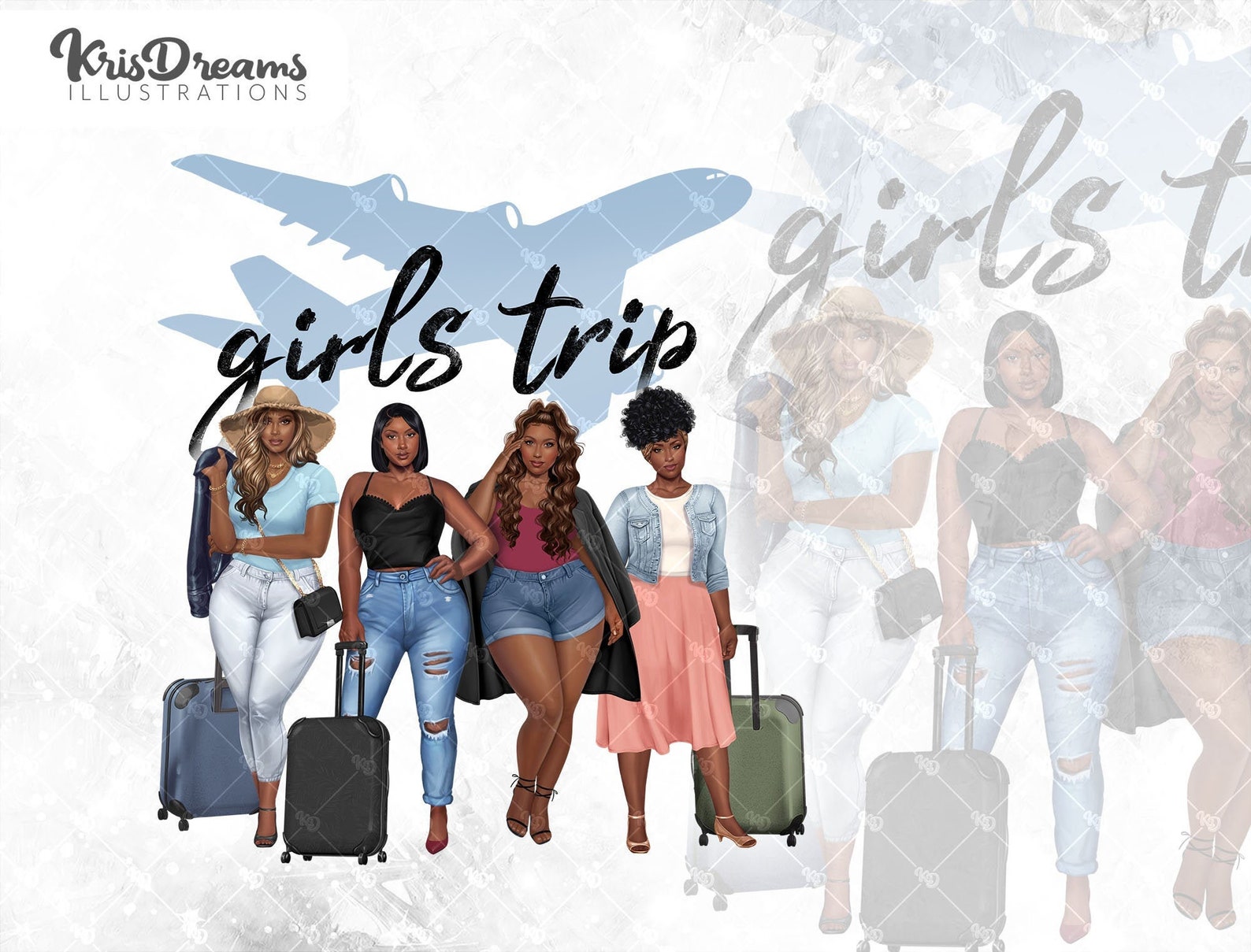 Girls Trip Png Divas Melanin Girlfriends Sublimation Ladies - Etsy