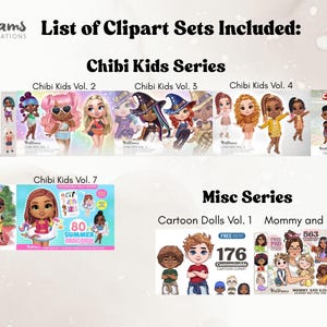 Customizable Chibi Clipart Bundle | Character Creator, Family Portrait ...